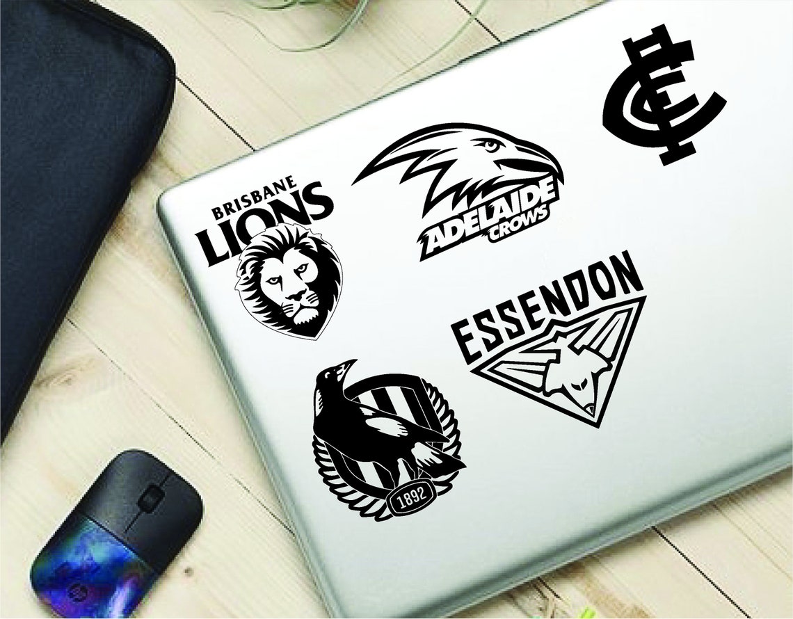 AFL Teams Vinyl Decal Footy Teams Decals AFL Logo Vinyl - Etsy Australia