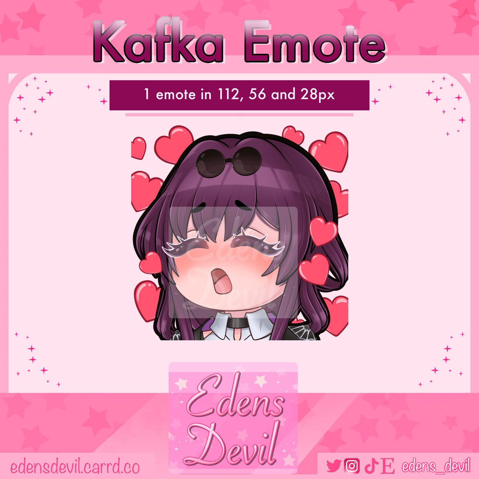 Kafka Gasm Emote for Twitch, Discord and Youtube Custom Emotes Twitch ...