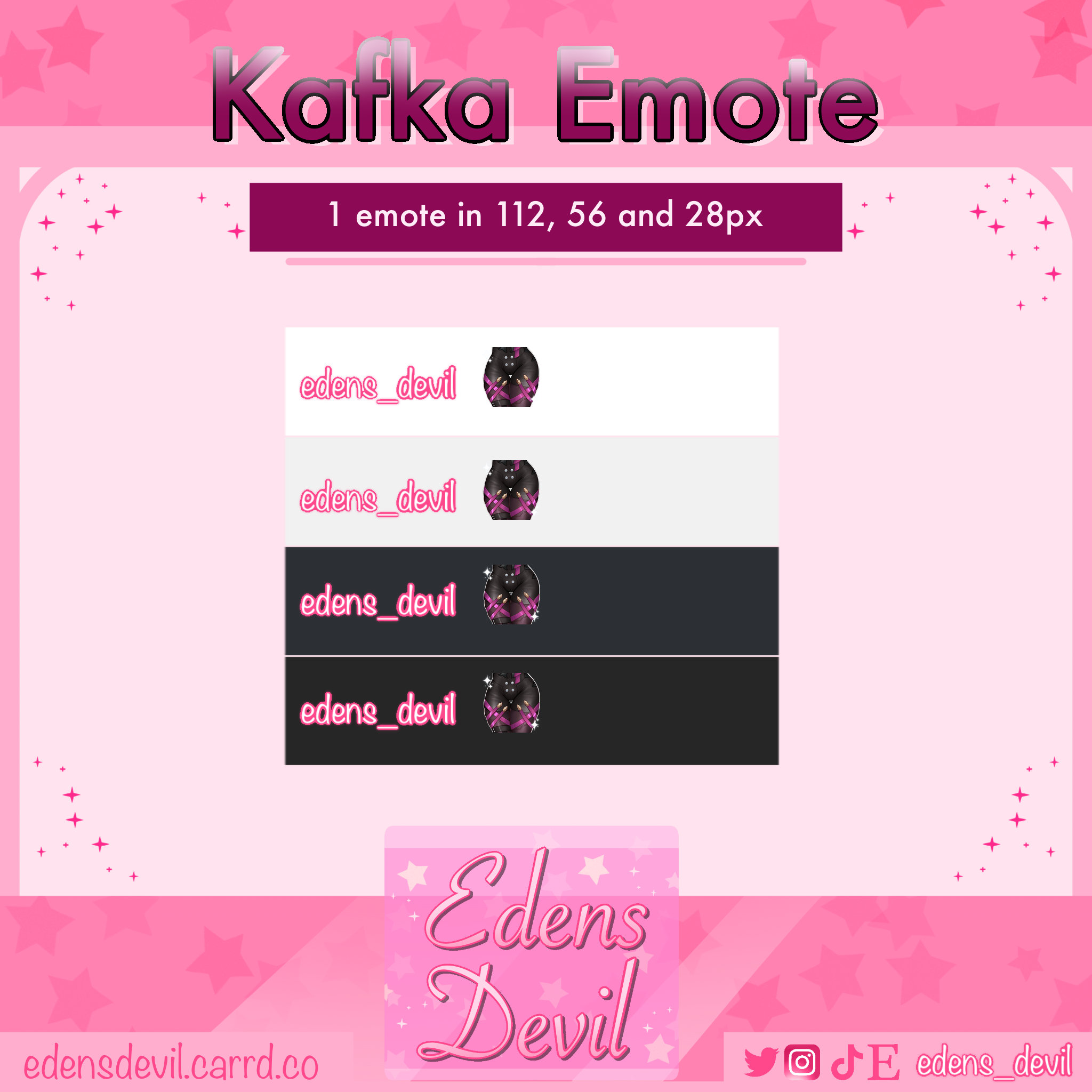 Kafka Thighs Emote for Twitch, Discord and Youtube Custom Emotes Twitch ...