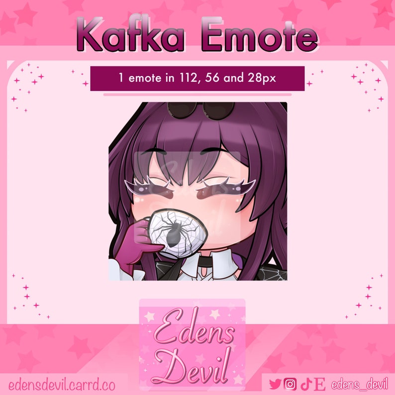 Kafka Tea Sip Emote for Twitch, Discord and Youtube | Custom Emotes ...