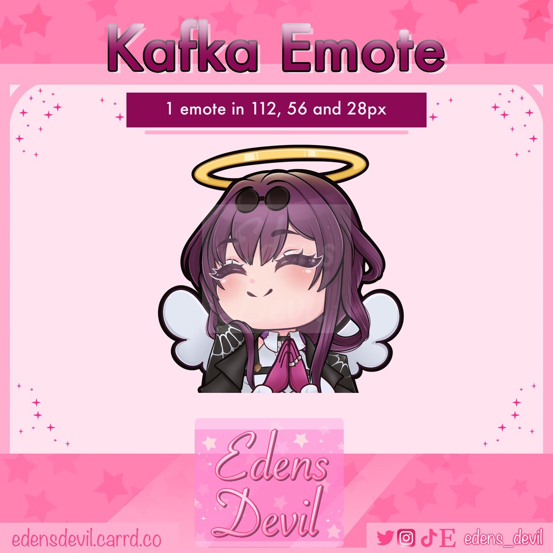 Kafka Angel Emote for Twitch, Discord and Youtube | Custom Emotes ...