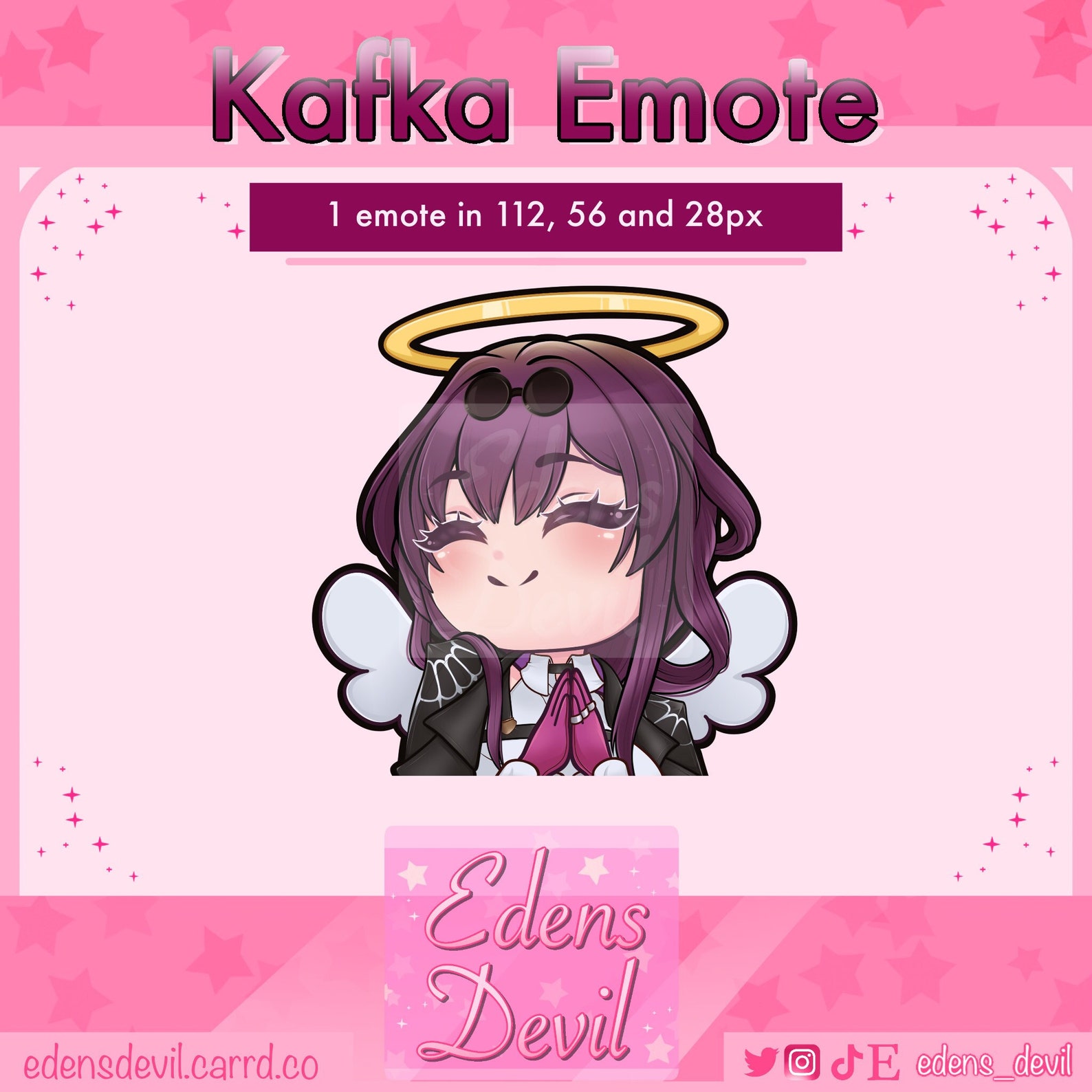 Kafka Angel Emote for Twitch, Discord and Youtube | Custom Emotes ...