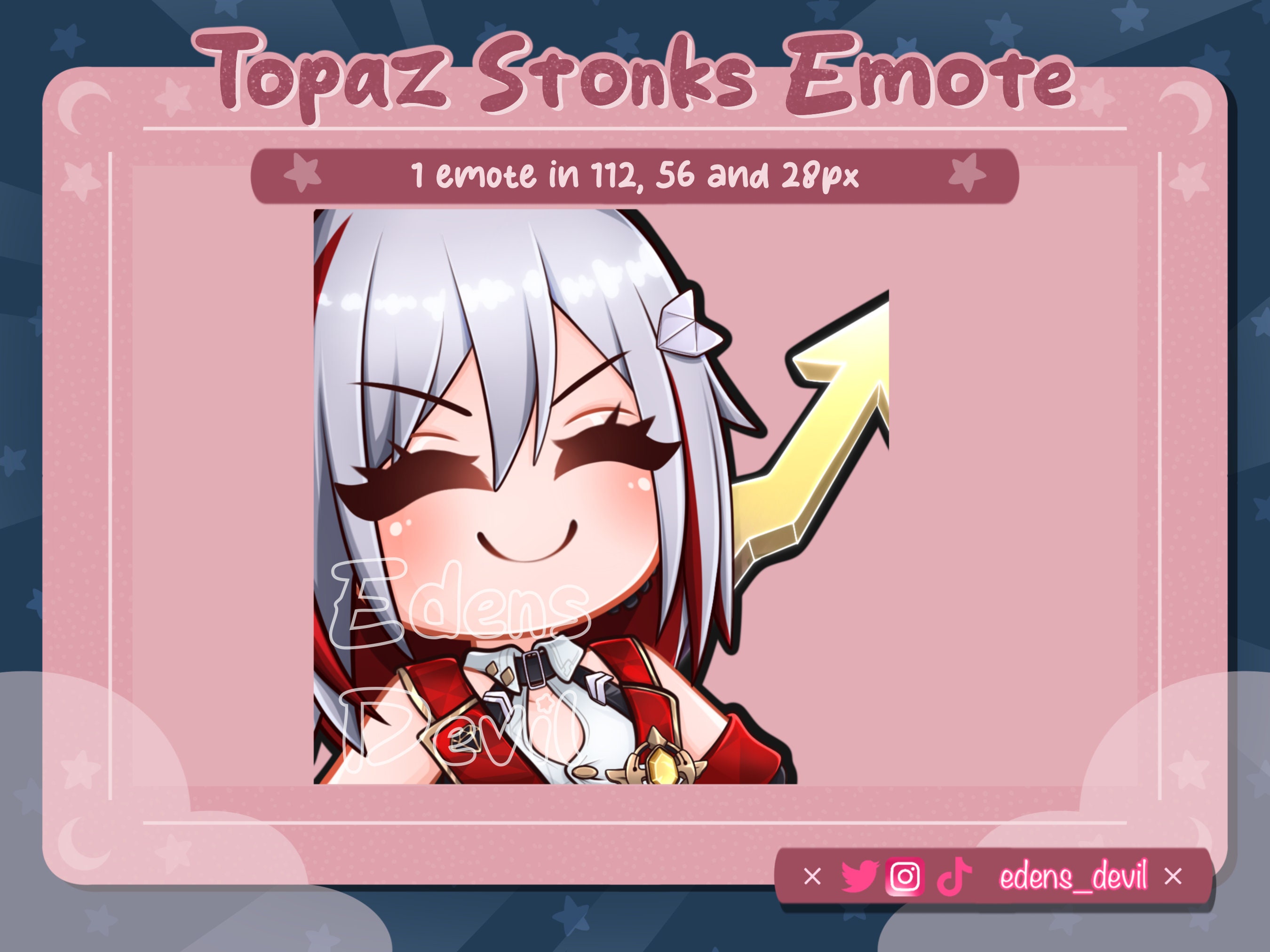 Topaz Stonks Emote for Twitch, Discord and Youtube | Custom Emotes ...