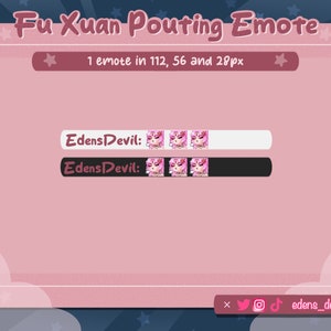 Fu Xuan Pout Emote for Twitch, Discord and Youtube | Custom Emotes ...