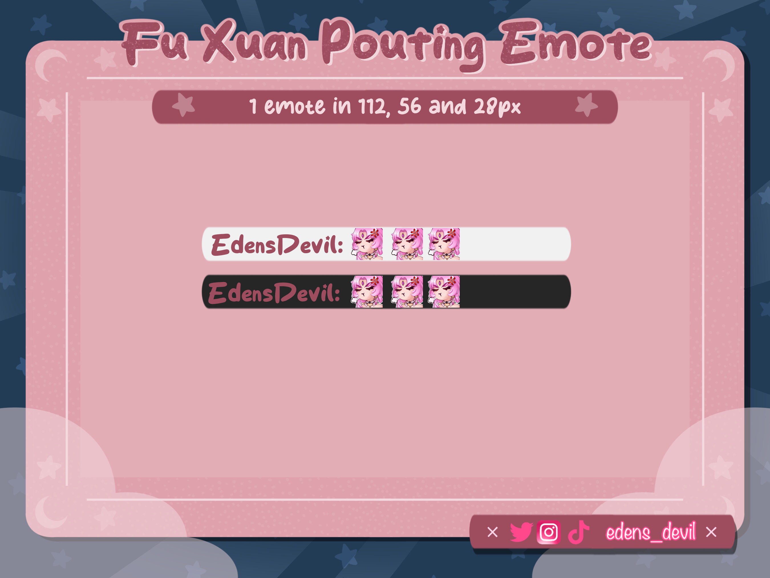Fu Xuan Pout Emote for Twitch, Discord and Youtube | Custom Emotes ...