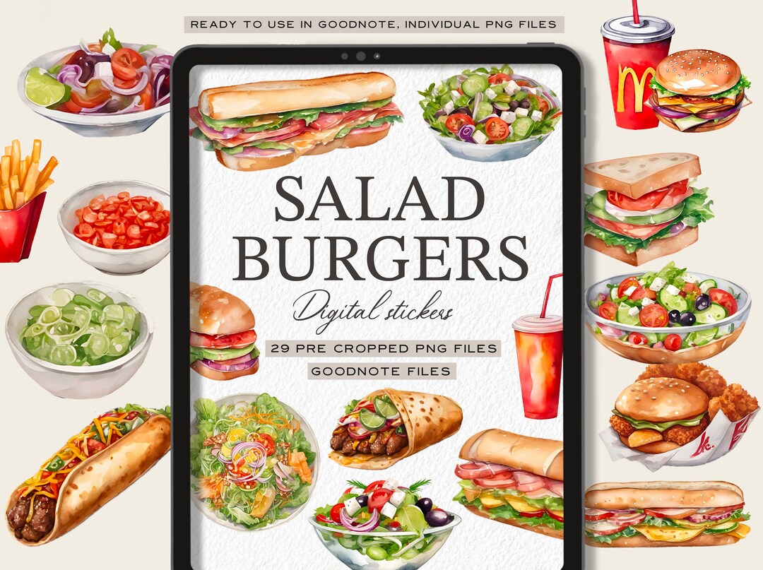 Food Digital Stickers Digital Sticker Book Goodnotes Stickers Plant ...