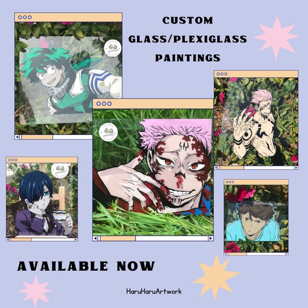 Anime Glass Paintings - Etsy