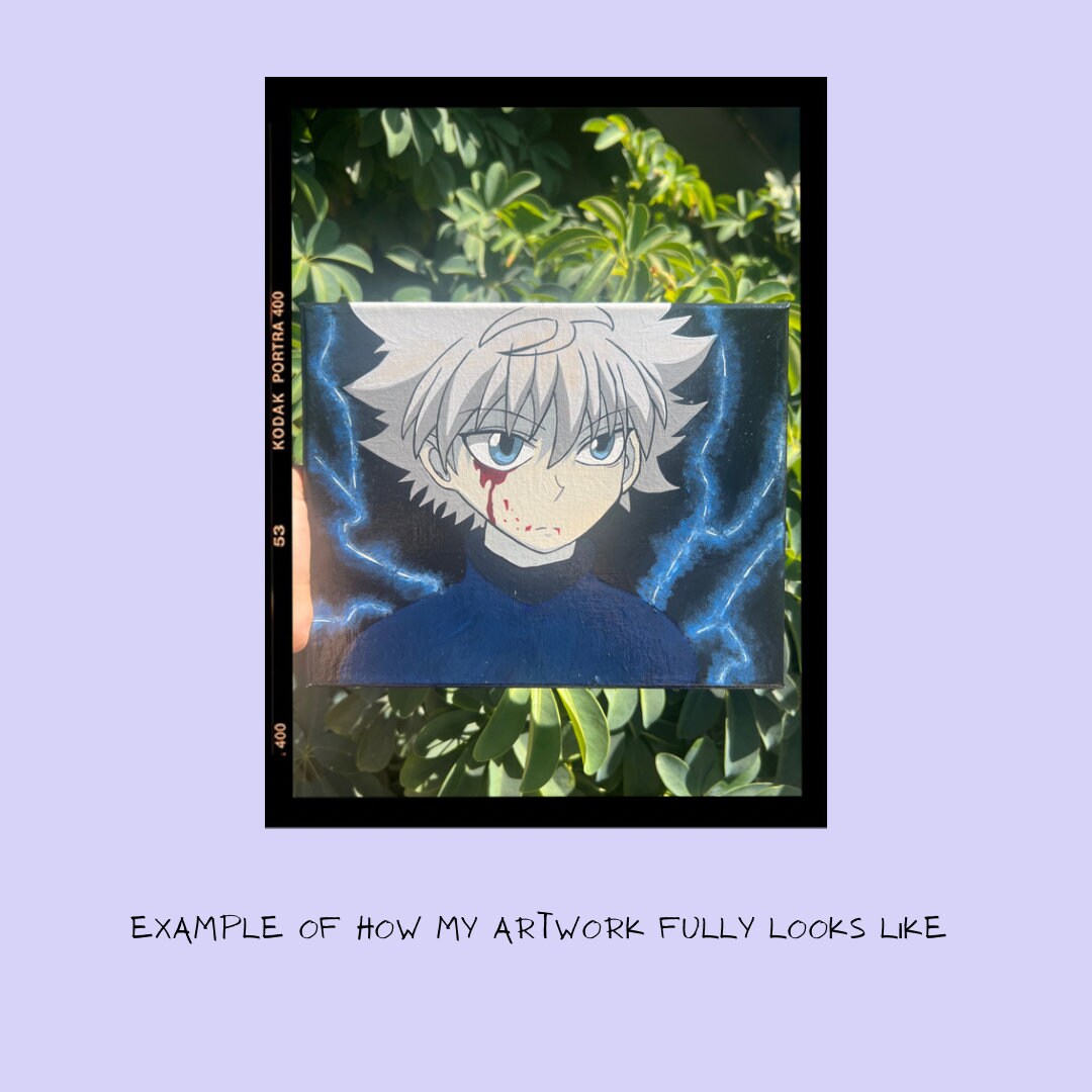 Handmade Anime Art Canvas, Custom Painting, Animation Wall Decor ...