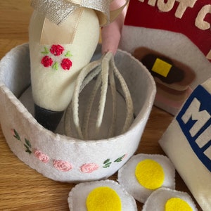 Felt Play Food Set: Pretend Play Hotcakes, Montessori Kitchen - Etsy