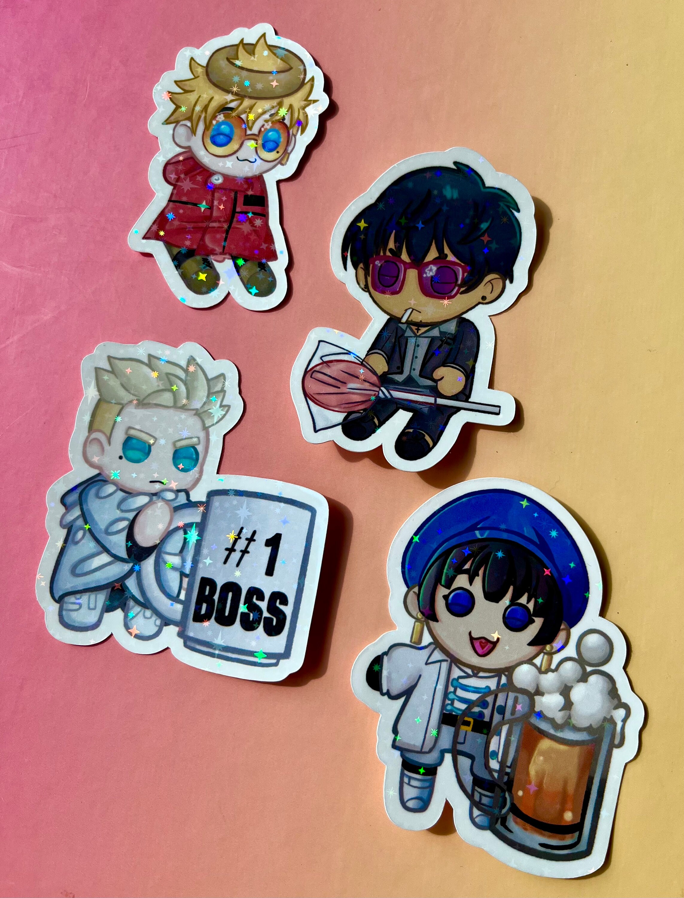 Trigun Stampede Plushie-style Holographic Vinyl Stickers - Etsy