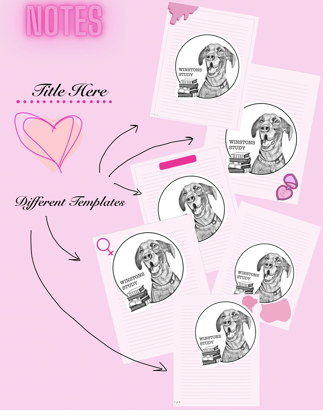 Digital Barbie Pink Notebook - Etsy