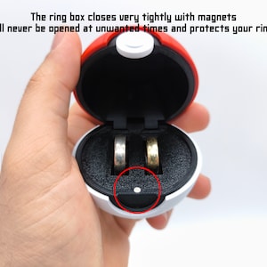 Ball Ring Box Wedding Marriage Proposal Ring Holder Anime Ring Box ...