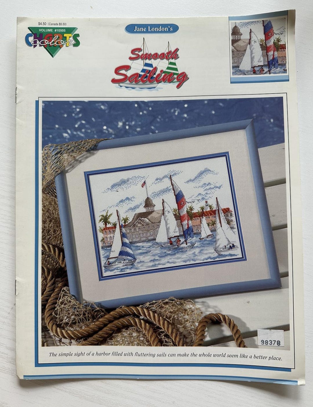 Smooth Sailing by Color Charts | Vintage Cross Stitch Pattern ...