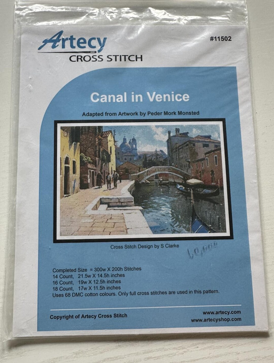 Canal in Venice by Artecy | Full Coverage Cross Stitch Pattern ...