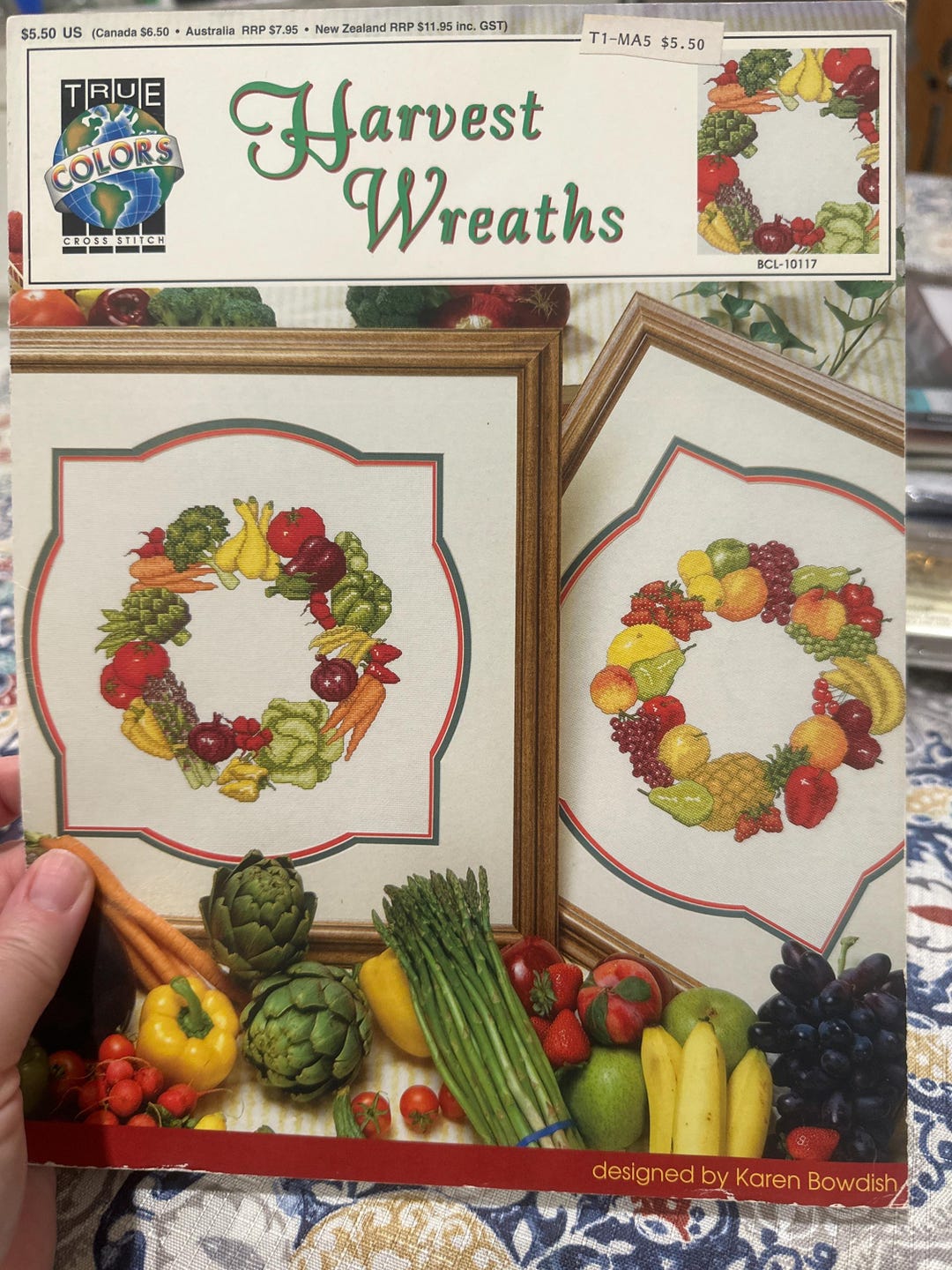 Harvest Wreath by True Colors - Cross Stitch Pattern Only - Etsy