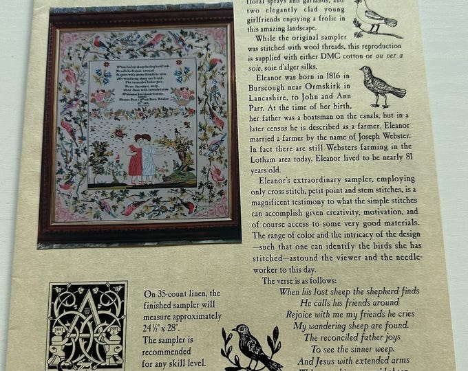 Eleanor Parr by the Scarlet Letter - Cross Stitch Sampler ...