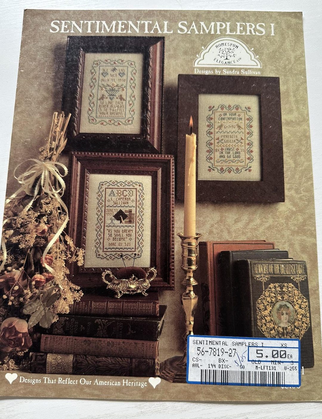 Sentimental Samplers No 1 by Homespun Elegance | Vintage Cross Stitch ...