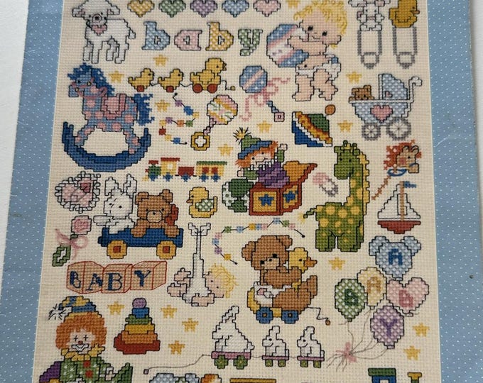 34 Baby Motifs by Dale Burdett | Vintage Cross Stitch Patterns ...