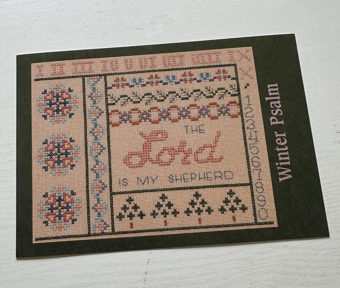 Winter's Psalm by Simply Perfect Samplers | Vintage Cross Stitch ...