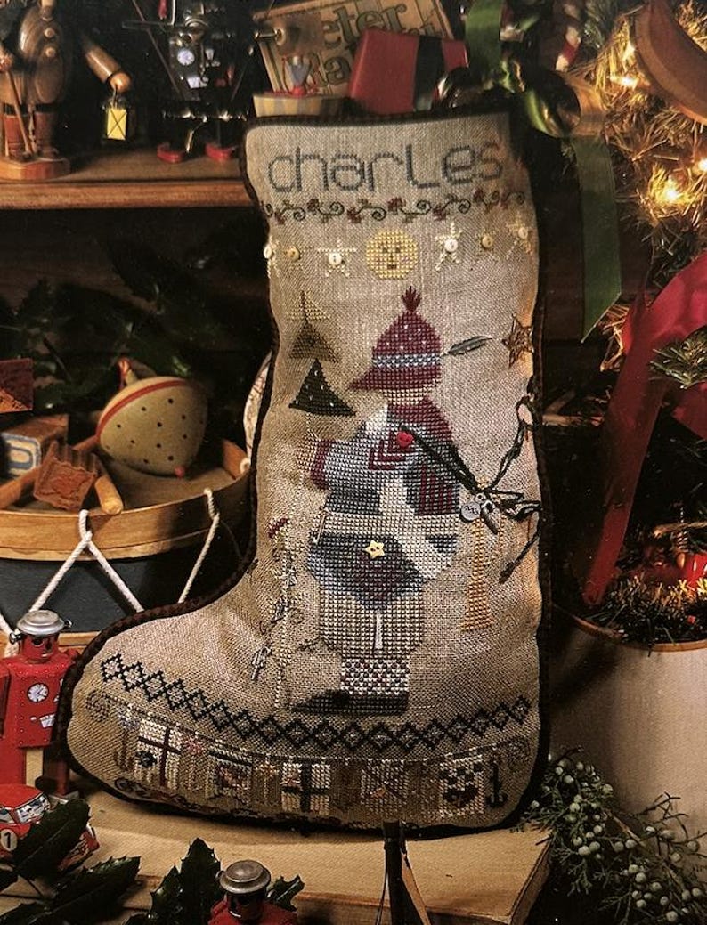 Charles' Stocking by Shepherd's Bush - Cross Stitch Christmas Stocking ...