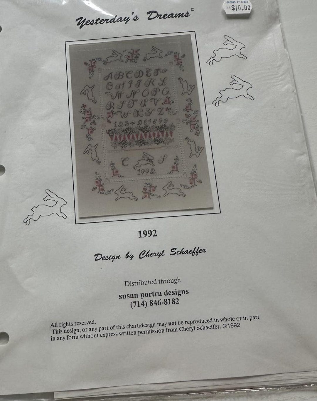 Yesterday's Dreams by Cheryl Schaeffer | Counted Cross Stitch Pattern ...
