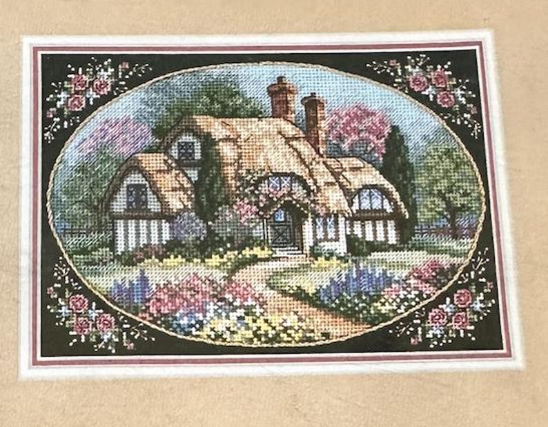 Enchanted Cottage Dimensions Gold Petite Cross Stitch Kit | Opened and ...