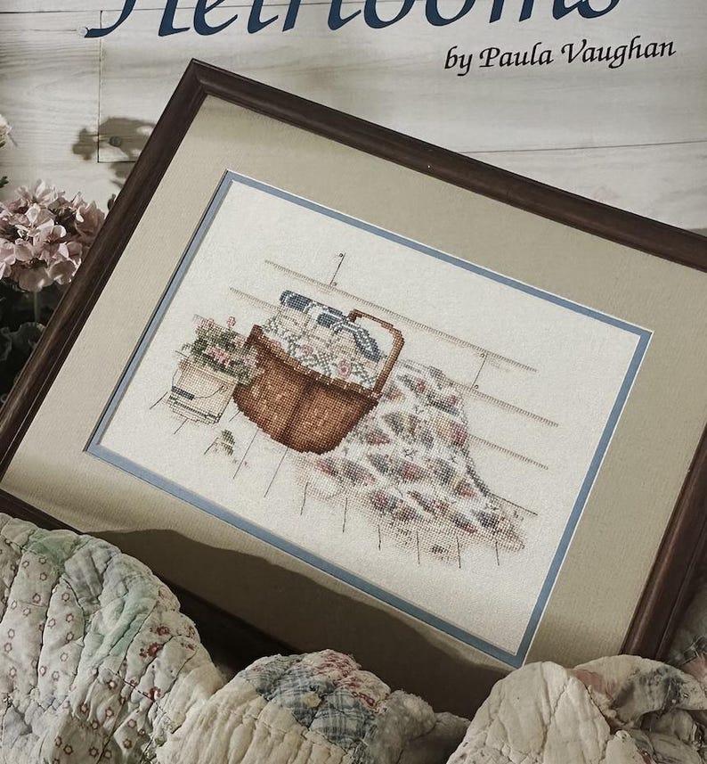 Heirlooms by Paula Vaughan Leisure Arts Book | Vintage Cross Stitch ...