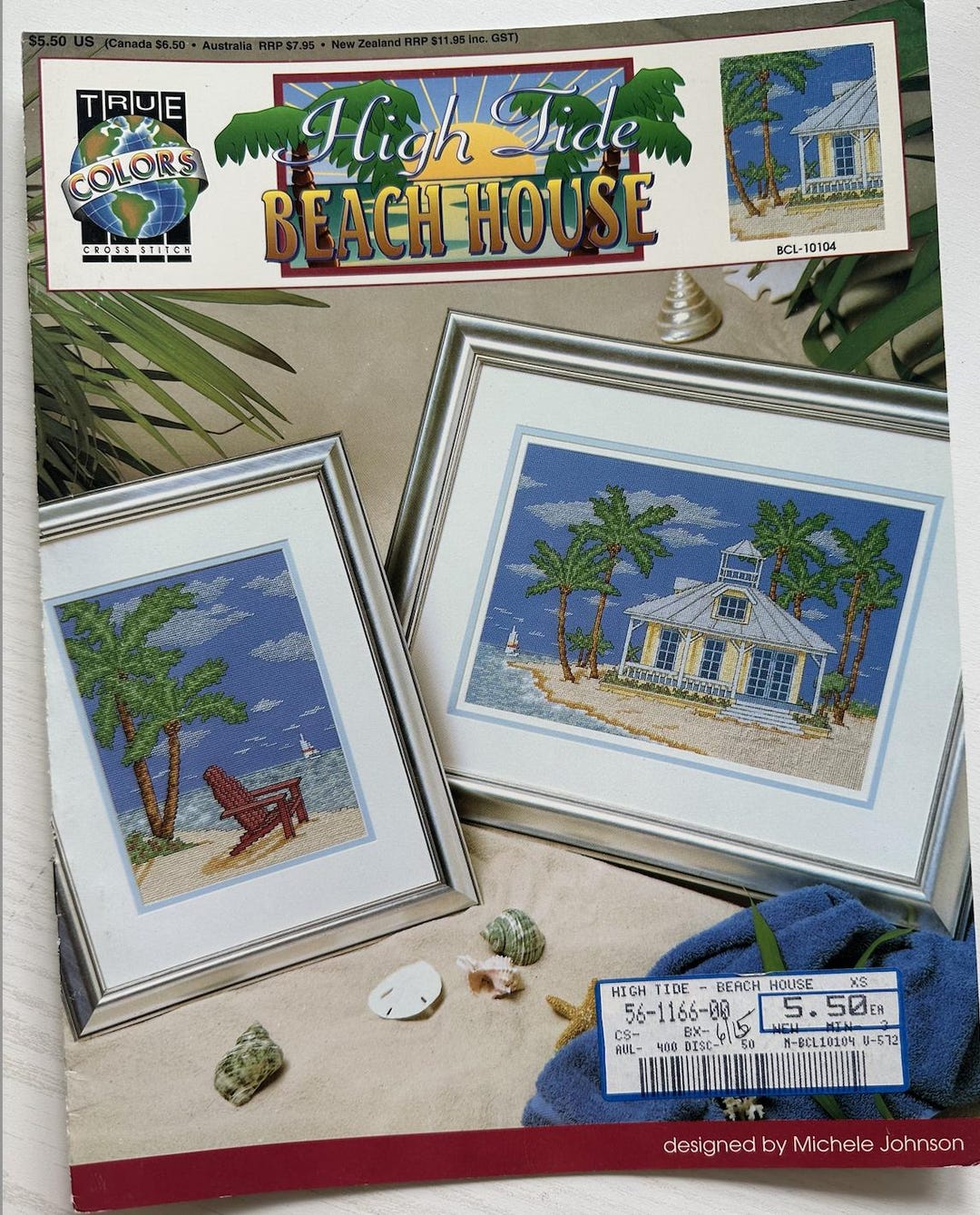 High Tide Beach House by True Colors | Vintage Cross Stitch Pattern ...