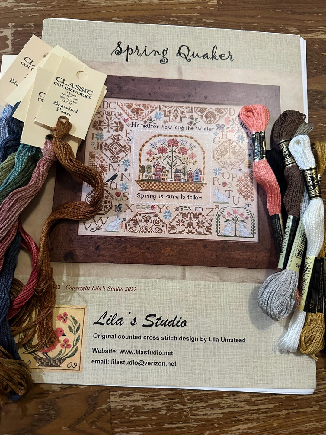 Spring Quaker KIT by Lila's Studio - Pattern and Called-for Classic ...