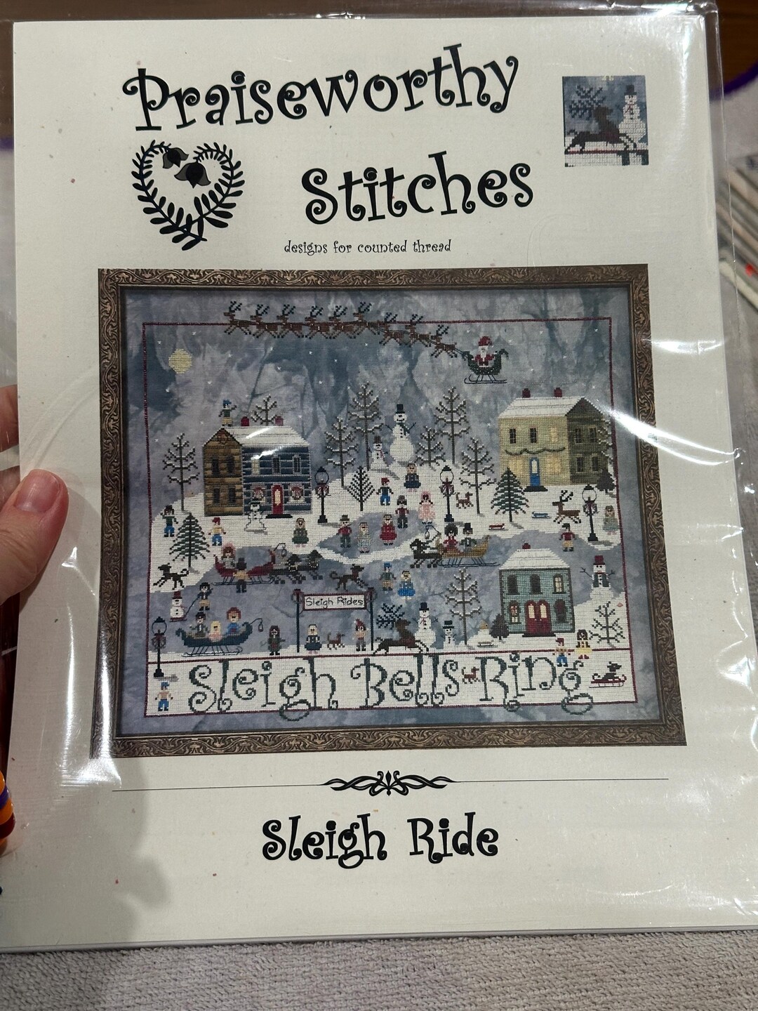 Sleigh Ride by Praiseworthy Stitches - Cross Stitch Pattern - Etsy