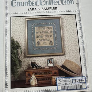 Sarah's Sampler by Pat Roger's Counted Cross Stitch | Vintage Cross ...
