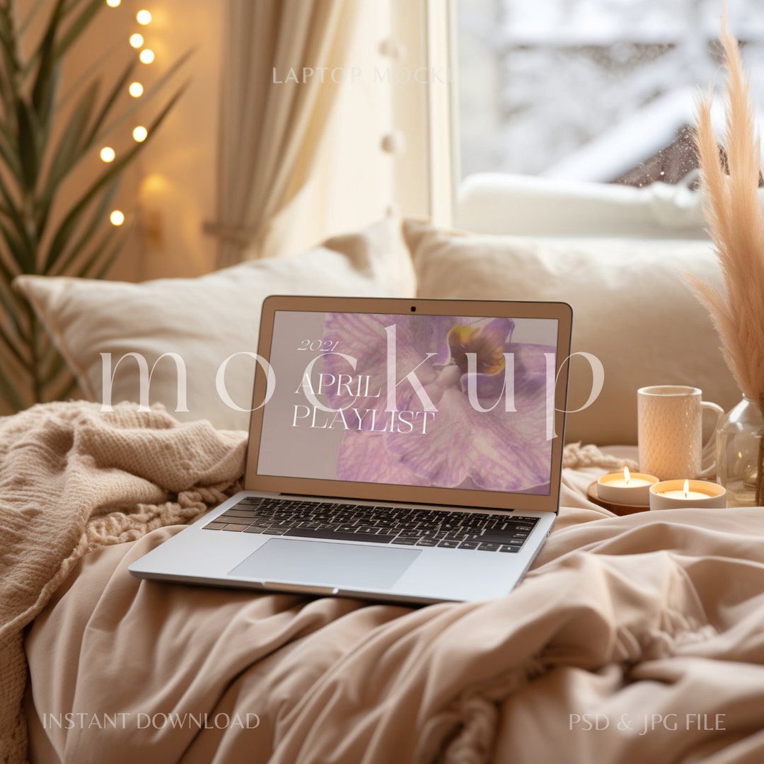 MacBook Mockup | Laptop Mockup | Instant Download | Modern Boho ...