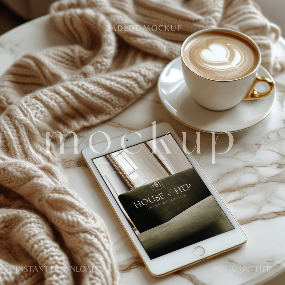 Tablet Mockup | iPad Mockup | Instant Download | Modern Boho ...