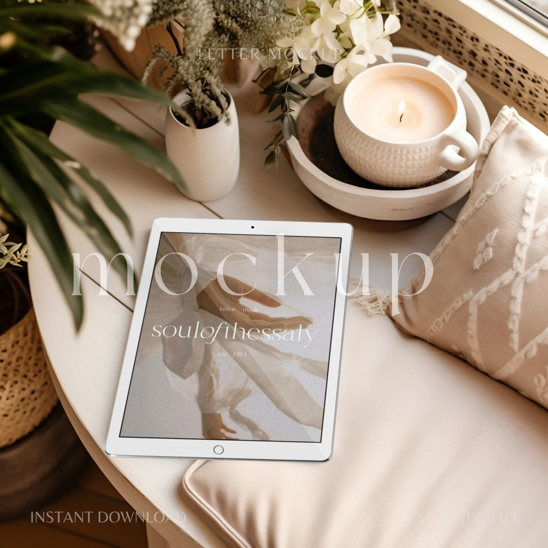 Tablet Mockup | iPad Mockup | Instant Download | Modern Boho ...