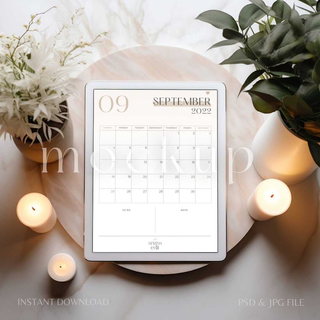 Tablet Mockup | iPad Mockup | Instant Download | Modern Boho ...