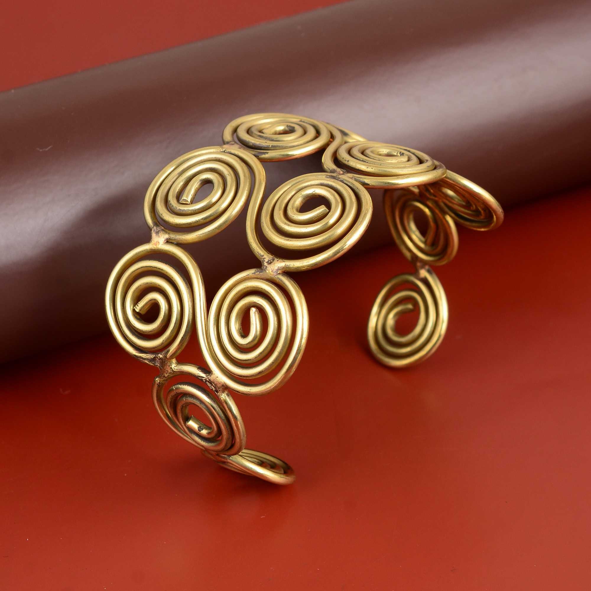 Design African Style Upper Arm Bangle Cuff Bracelet Jewelry, Gold ...