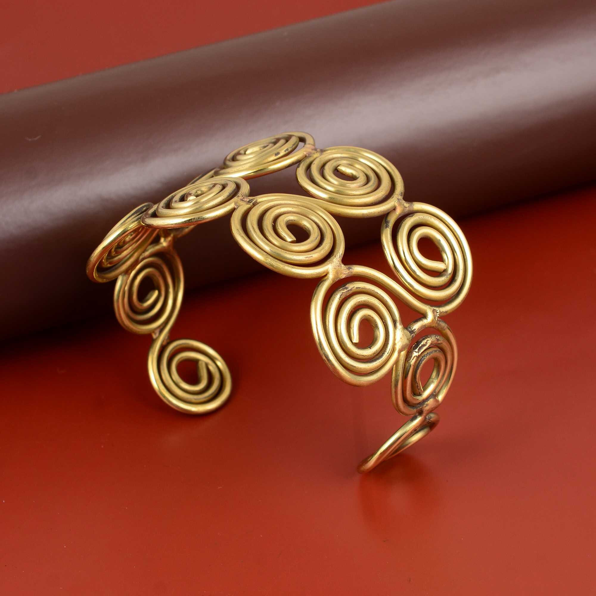 Design African Style Upper Arm Bangle Cuff Bracelet Jewelry, Gold ...
