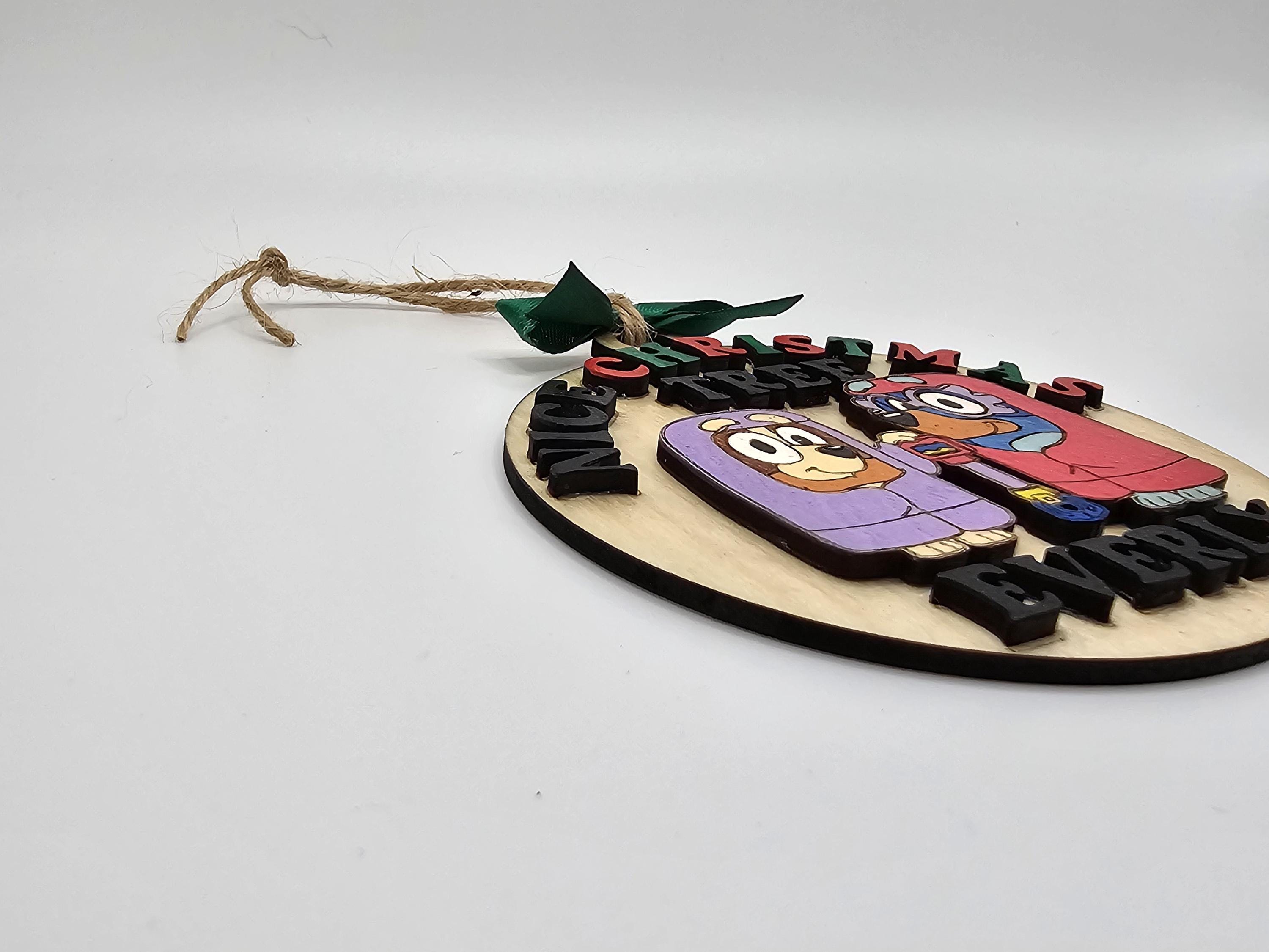 Bluey Bingo Rita Janet Grannies Mom Dad Christmas Ornament - Etsy UK