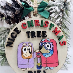 Bluey Bingo Rita Janet Grannies Mom Dad Christmas Ornament - Etsy