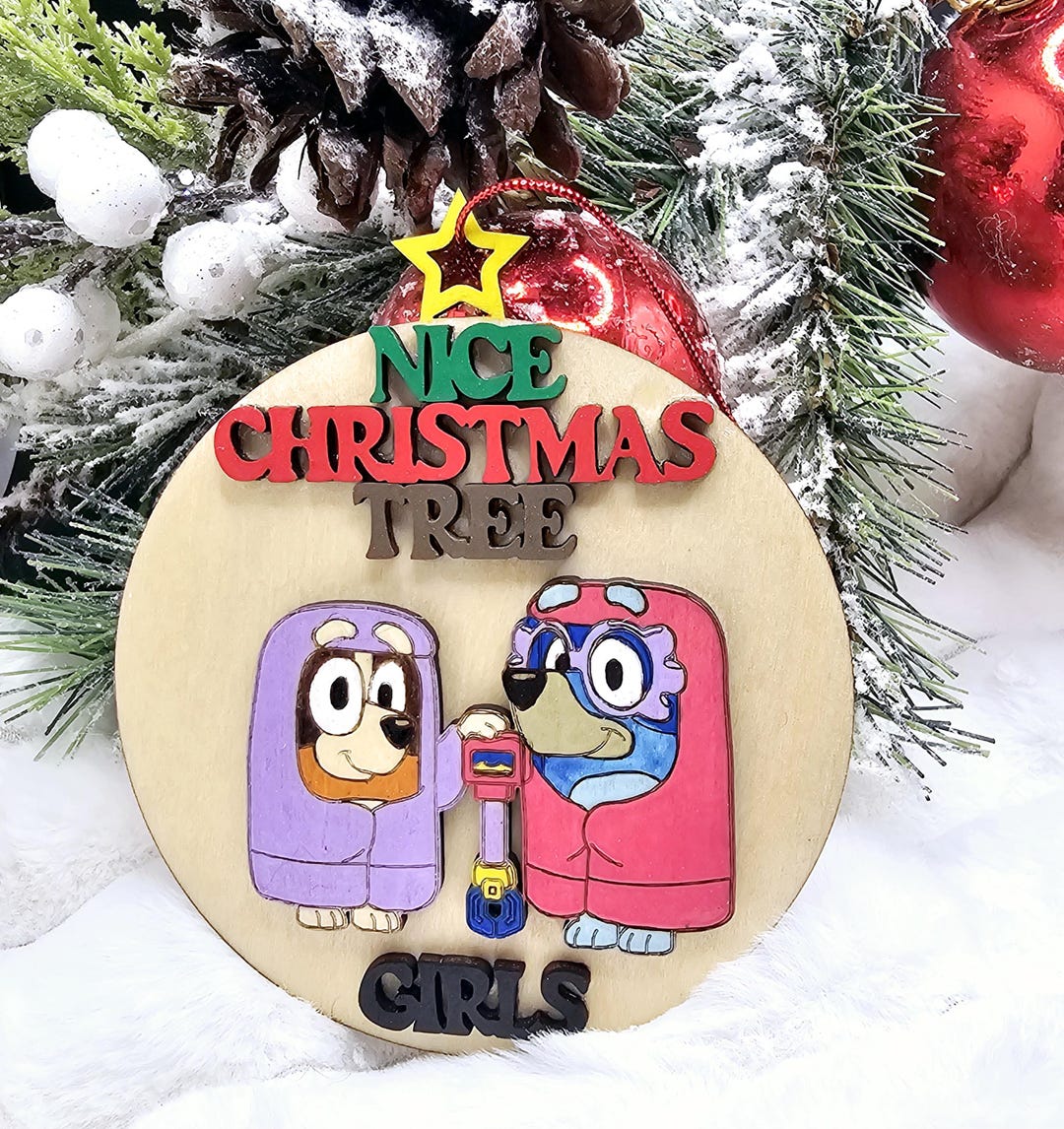Bluey Bingo Rita Janet Grannies Mom Dad Christmas Ornament - Etsy
