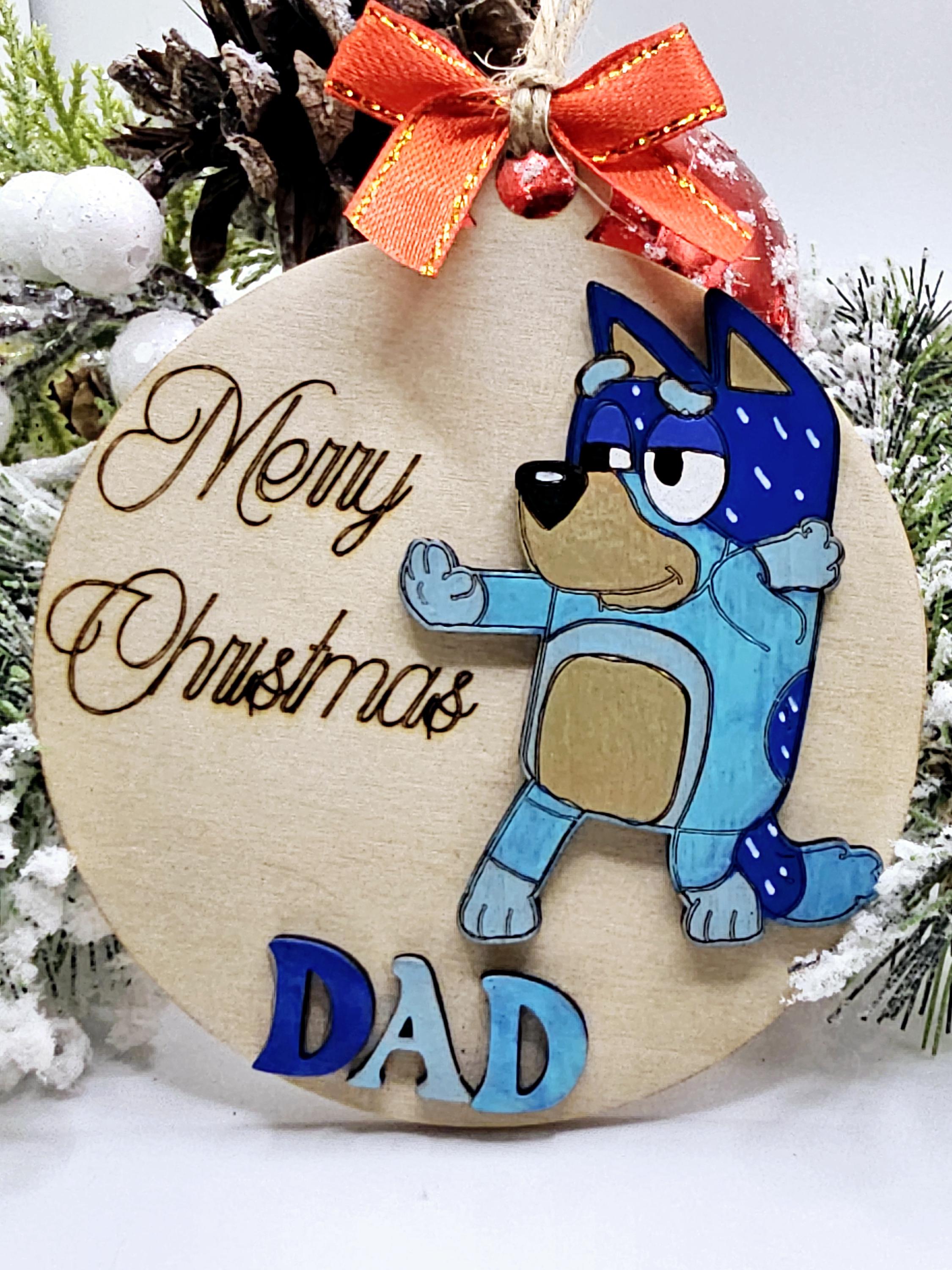 Bluey Bingo Rita Janet Grannies Mom Dad Christmas Ornament - Etsy UK