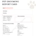 Pet Grooming Report Card: Dog Groomer Form, Client Notes (printable PDF ...