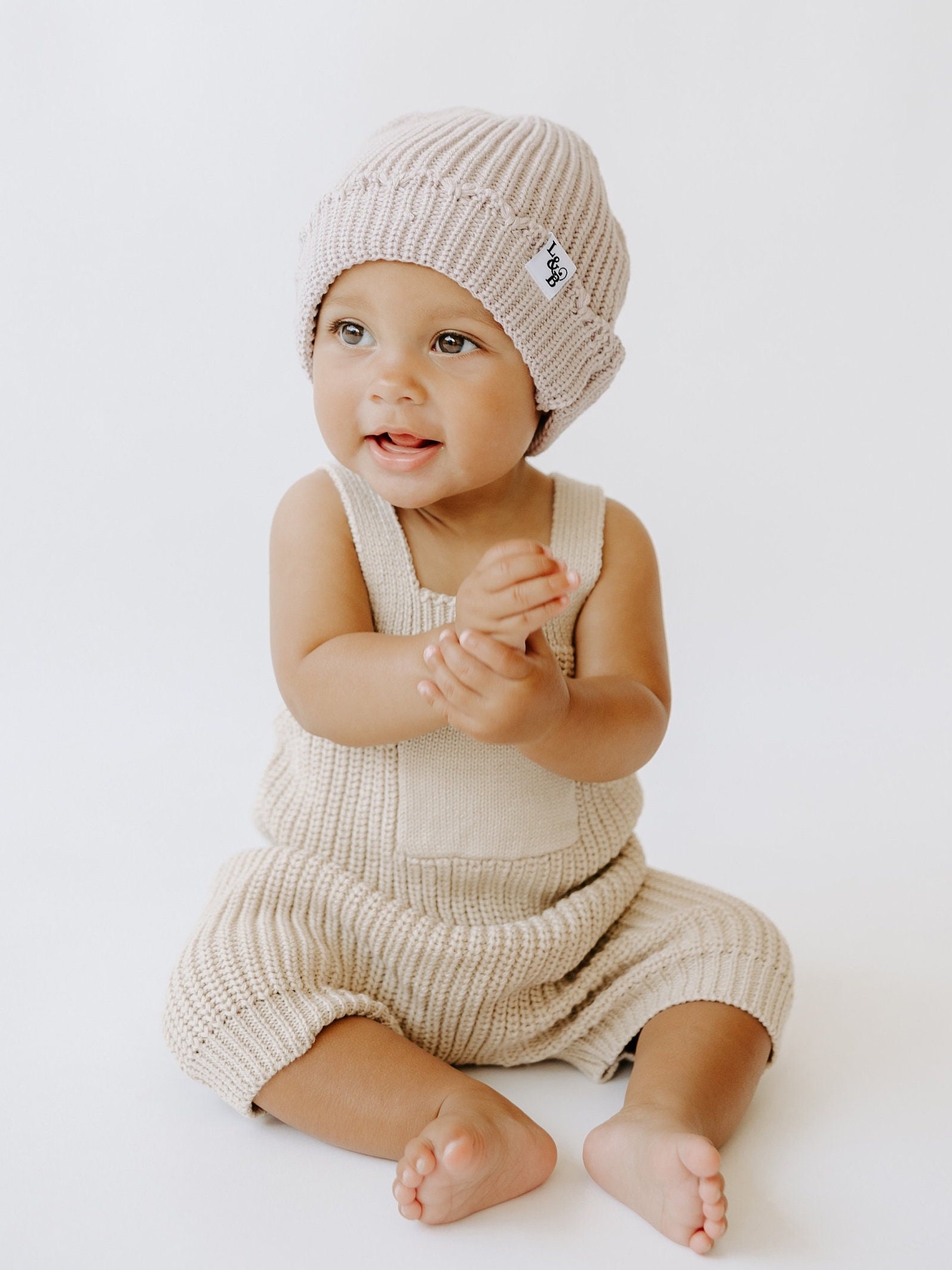 Oversized Knit Baby/toddler Overall Shorts, Organic Cotton Baby ...