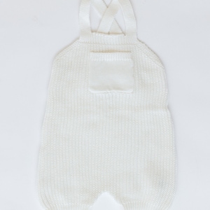 Oversized Knit Baby/toddler Overall Shorts, Organic Cotton Baby ...