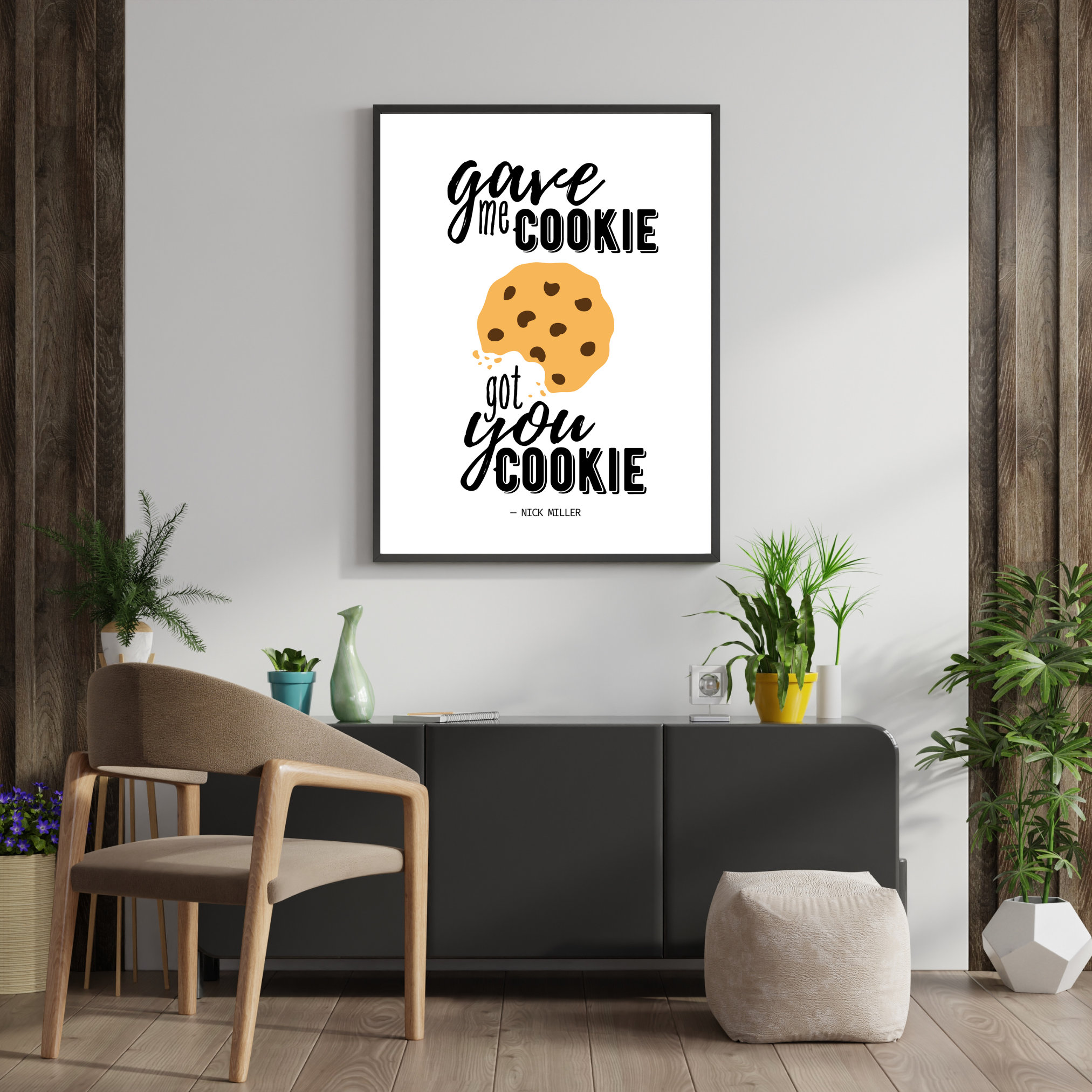 New Girl Wall Art | Nick Miller Quotes | Give Me Cookie, Got You Cookie ...