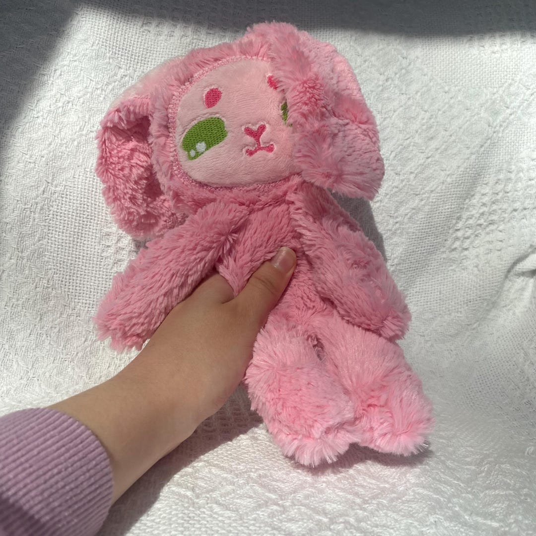 Rosa the Pink Bunny - Stuffed Toy, Plushie, Handmade, Kawaii, Cute ...