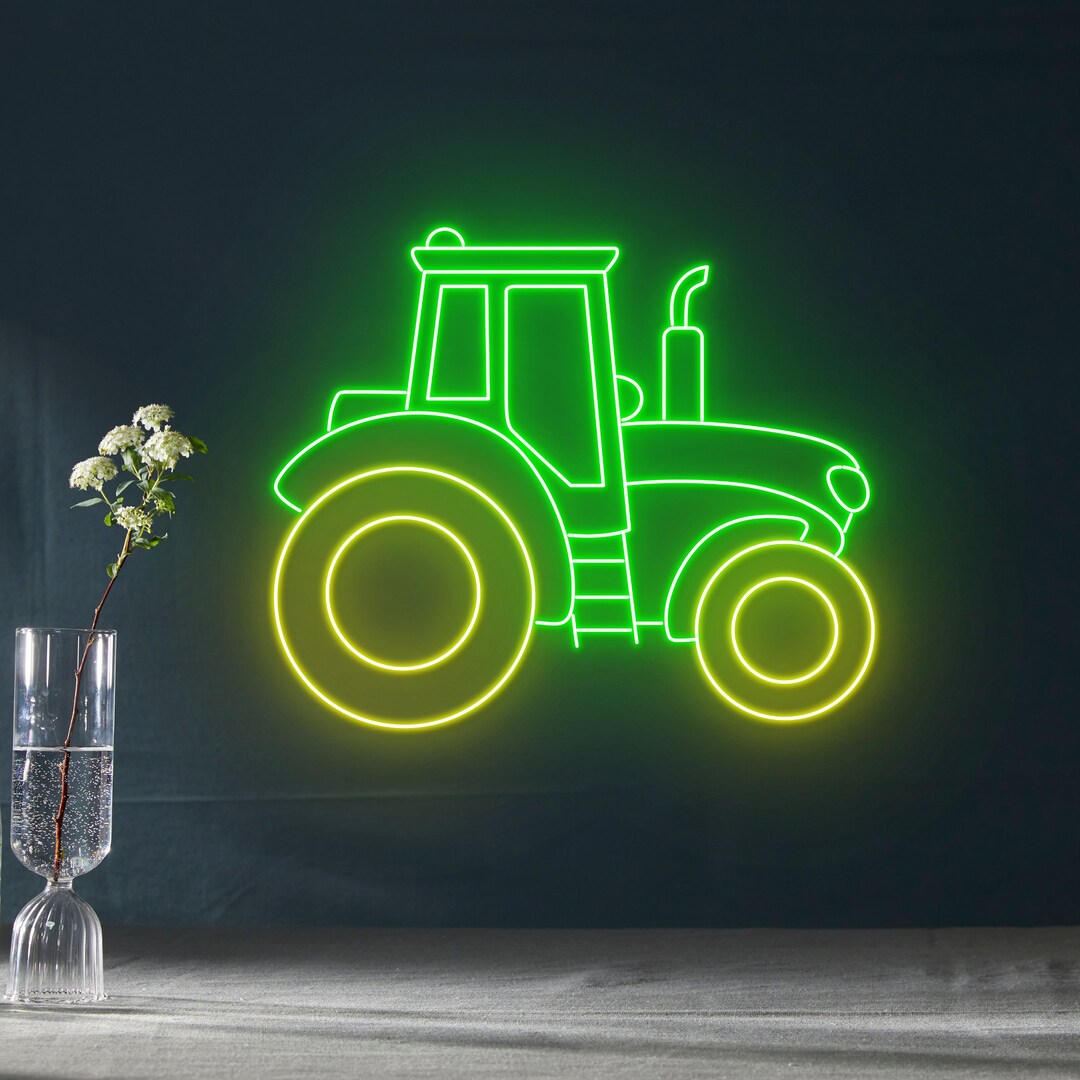 Tractor Neon Sign Tractor Led Light Tractor Neon Light - Etsy