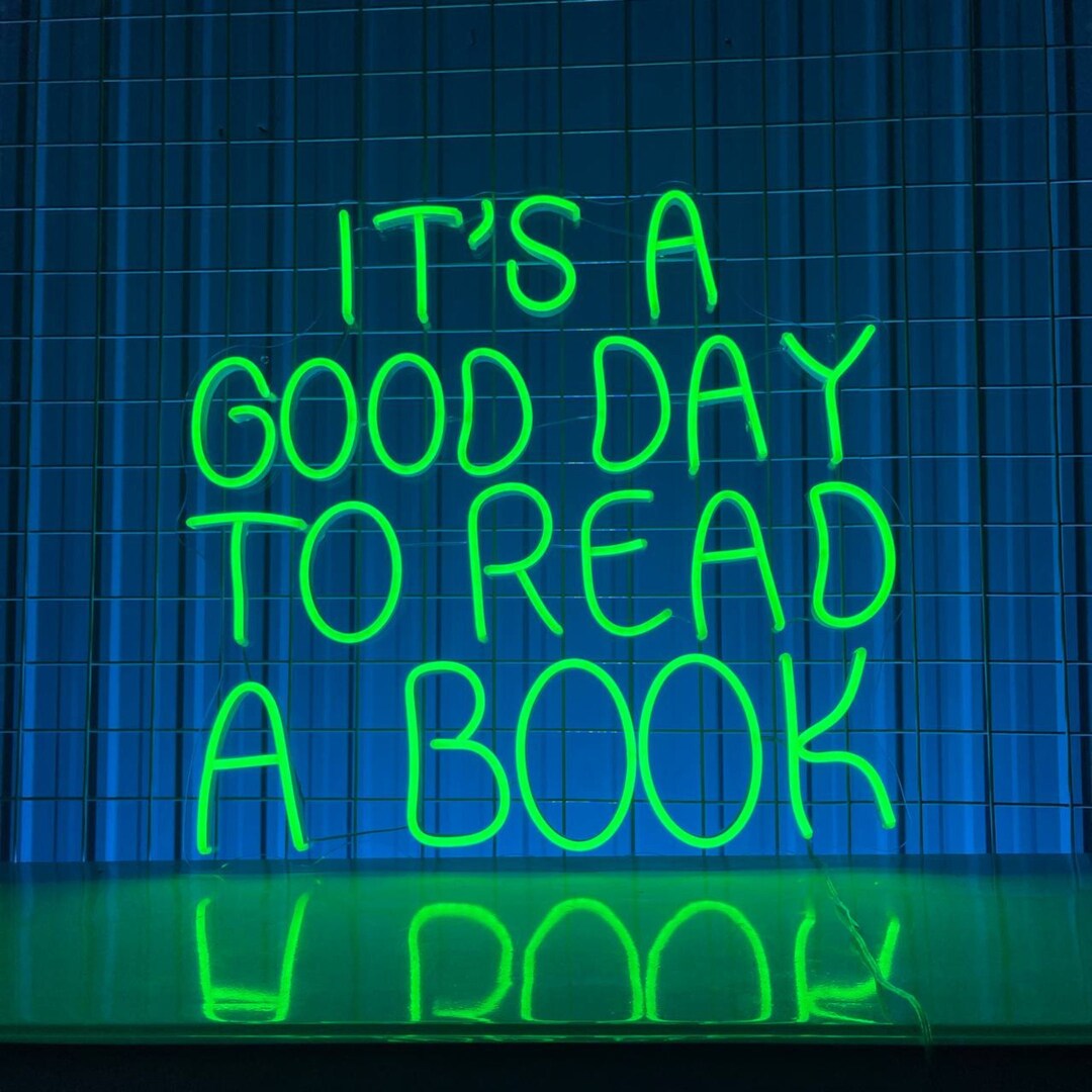 It's A Good Day to Read A Book Neon Sign Book Led Light - Etsy