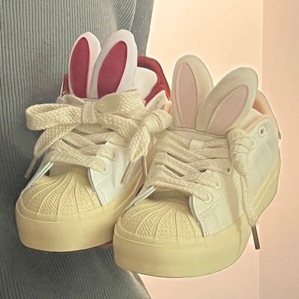 White Bunny Ears - Etsy