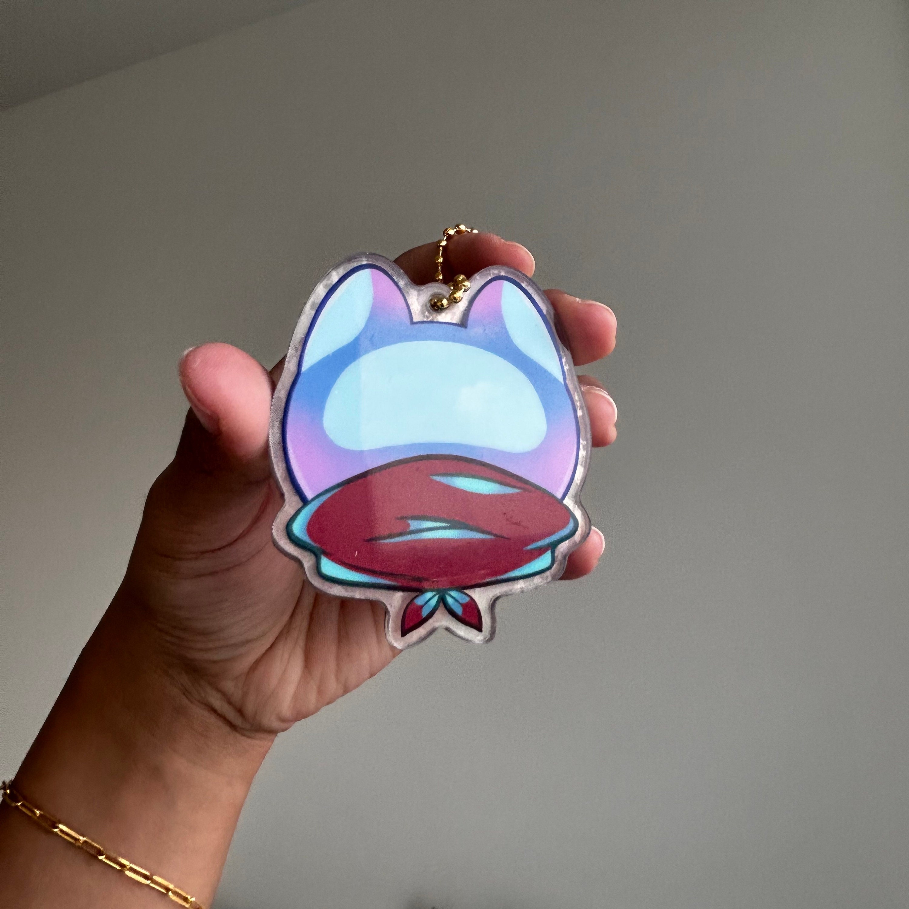 Acrylic Shaker Keychain mushy Chewed - Etsy